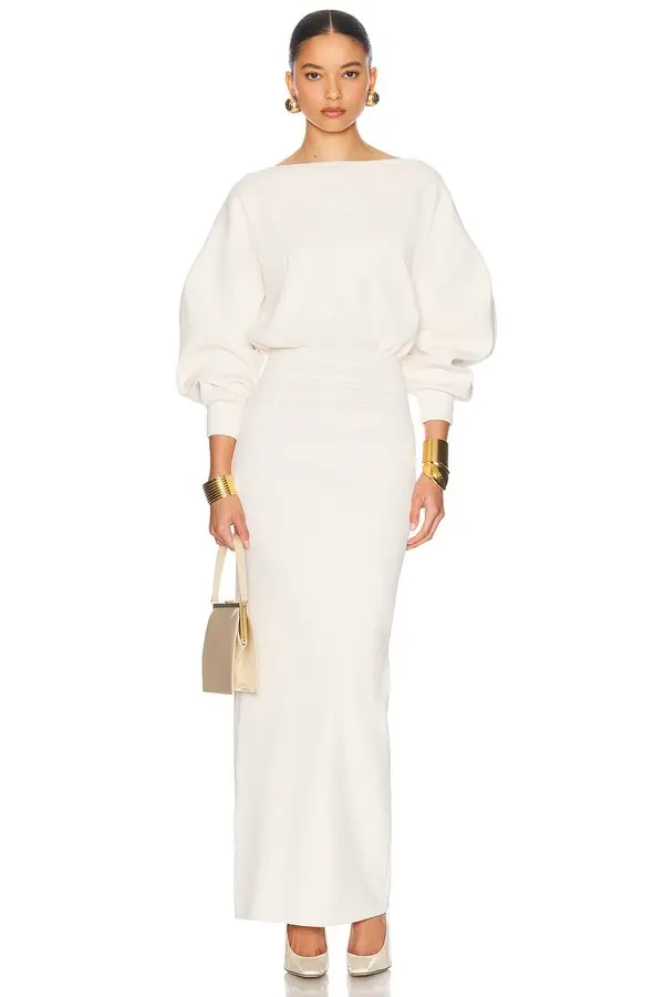 HELSA Hildie Maxi Dress - Cream