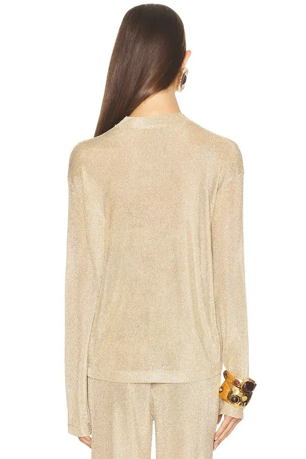 SEROYA Hana Metallic Top