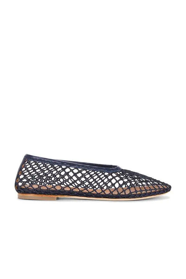 Staud Alba Ballet Flat - Navy