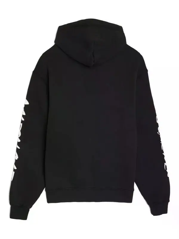 Malbon Golf X Futura Tag Graphic Logo Hoodie In Black - 25