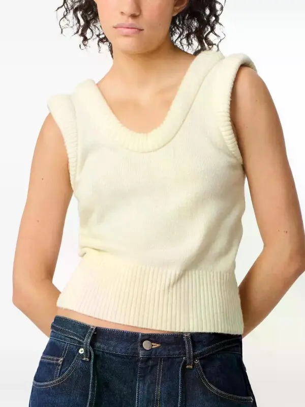 Axel Arigato Marla Ribbed Vest - Neutrals