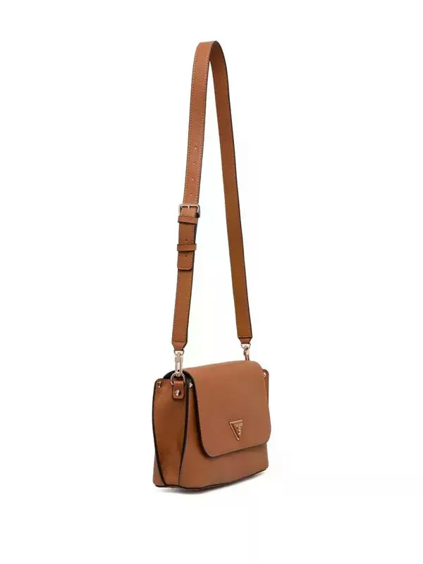 Guess Meridian Logo-plaque Leather Crossbody Bag