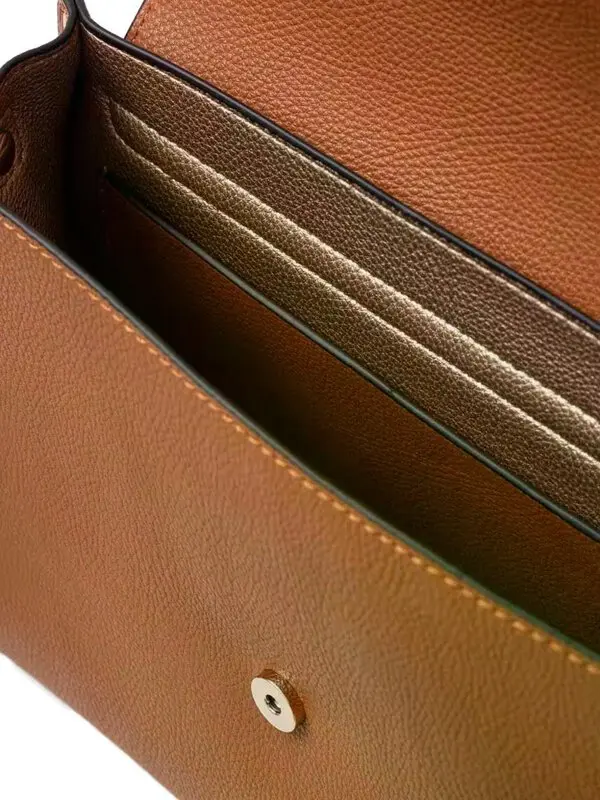 Guess Meridian Logo-plaque Leather Crossbody Bag