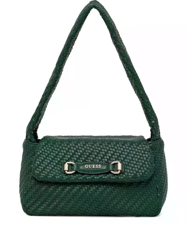 Guess Woven Leather Shoulder Bag