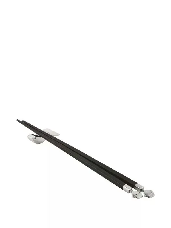 ALESSI Alessandro Stainless Steel-tip Chopsticks - Brown