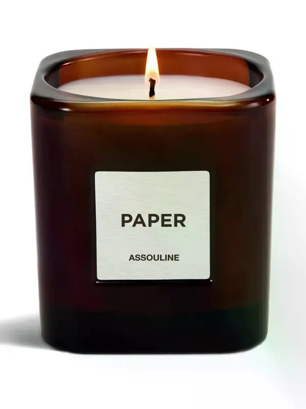 Assouline Library Paper Scented Candle - Brown
