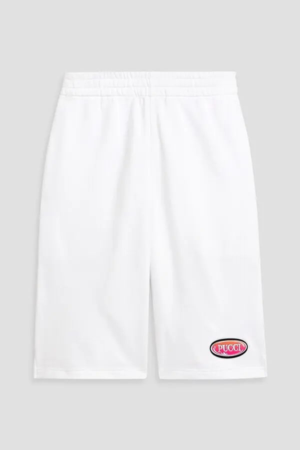 Emilio Pucci French Cotton-terry Shorts - White