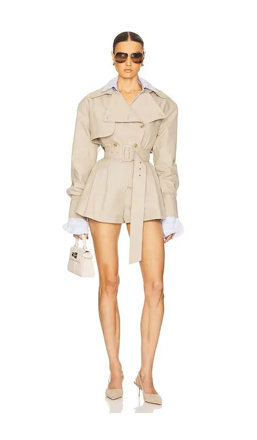 HELSA Short Trench Jumpsuit