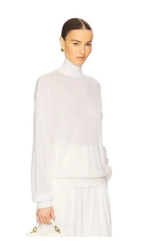 HELSA Madeira Turtleneck Sweater - Cream