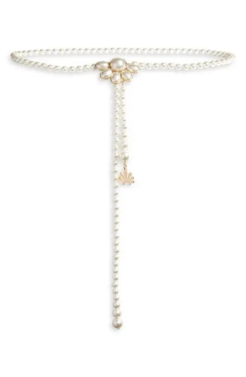 Lele Sadoughi Eloise Faux Belt - Pearl