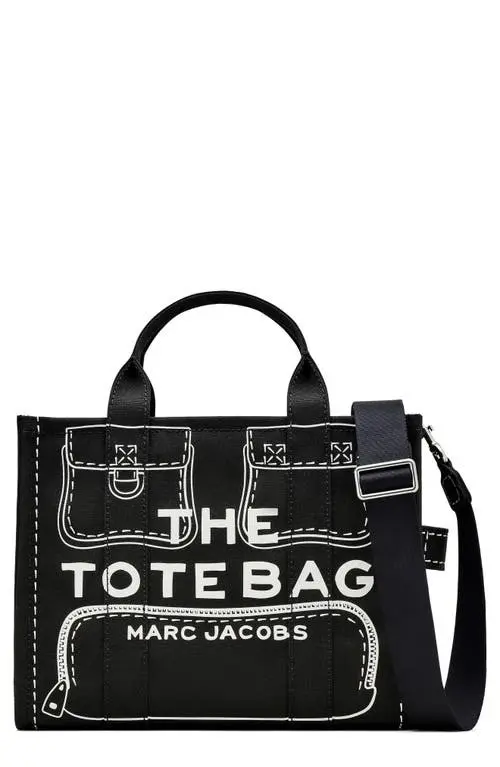 Marc Jacobs The Trompe L'oeil Cargo Canvas Medium Tote Bag