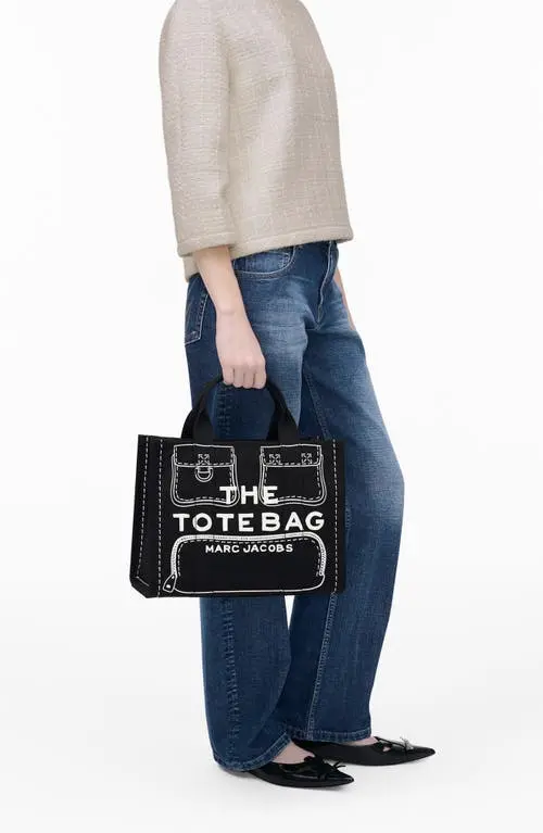 Marc Jacobs The Trompe L'oeil Cargo Canvas Medium Tote Bag