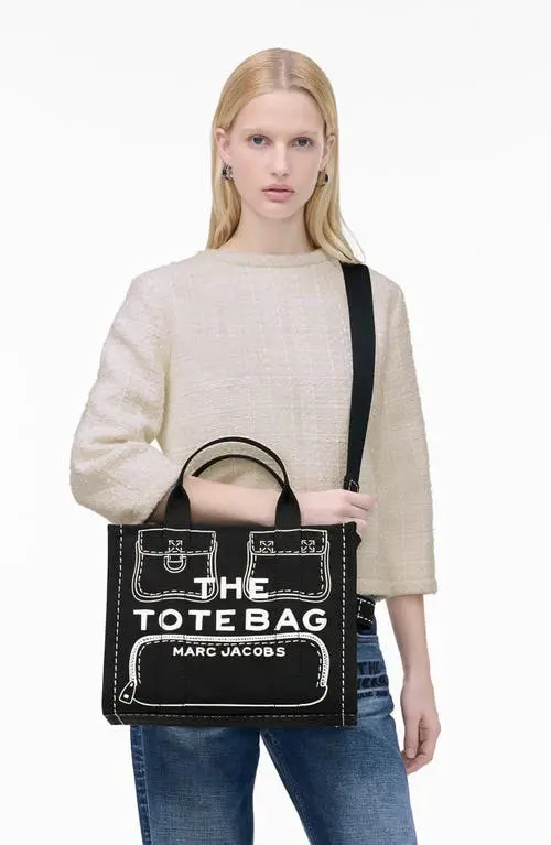 Marc Jacobs The Trompe L'oeil Cargo Canvas Medium Tote Bag