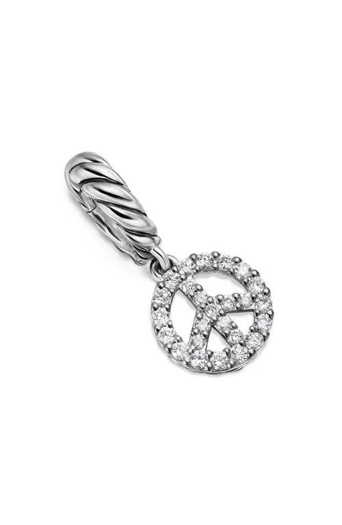 David Yurman Micro Pavé Peace Sign Enhancer - Diamond
