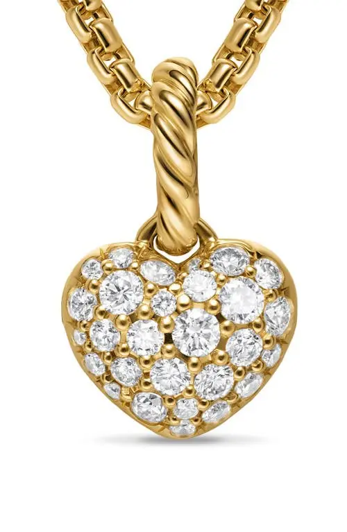David Yurman Petite Pavé Heart Enhancer - Diamond