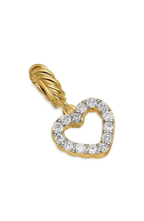 David Yurman Micro Pavé Open Heart Enhancer - Diamond