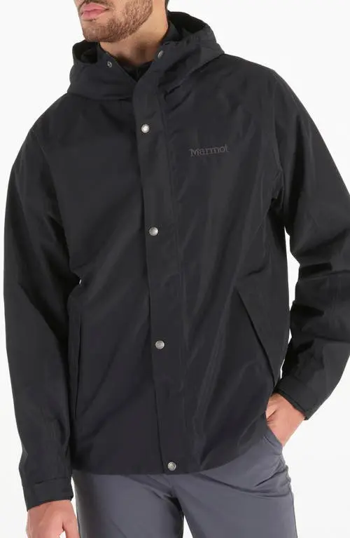 MARMOT Cascade Waterproof Hooded Jacket - Black