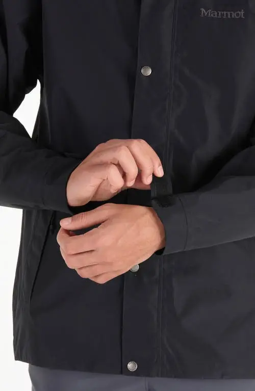 MARMOT Cascade Waterproof Hooded Jacket - Black