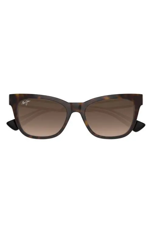 Maui Jim Hiwahiwa 54mm Polarized Wrap Sunglasses - Brown