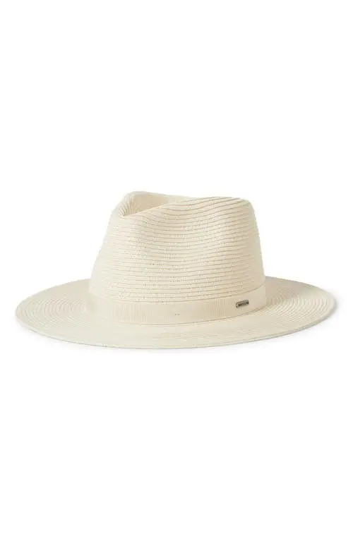 Brixton Carolina Packable Panama Hat - Bone/ Bone