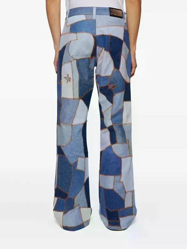EARTHLING VIP Patchwork Straight Jeans