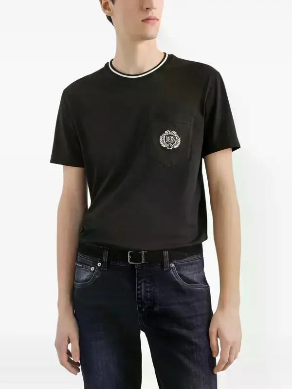 Dolce & Gabbana Chest-pocket T-shirt - Black