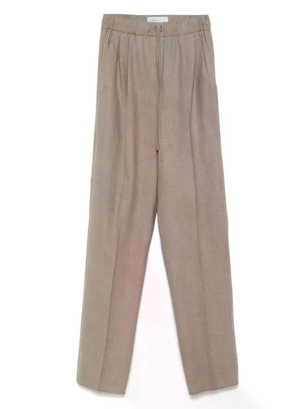 Max Mara High-waisted Trousers - Neutrals