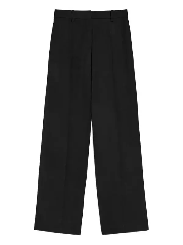 JIL SANDER Wool Trousers - Black