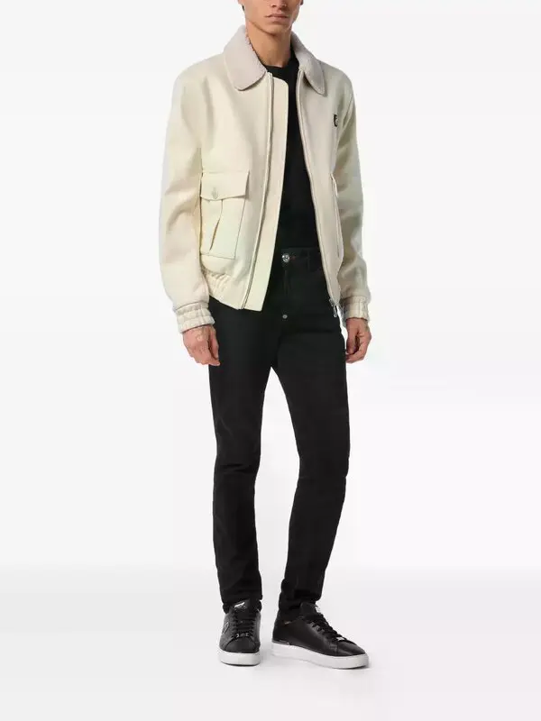 Philipp Plein Logo-patch Jacket - Neutrals
