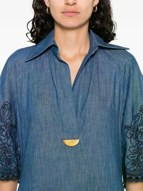 Zimmermann Coco Maxi Dress - Blue