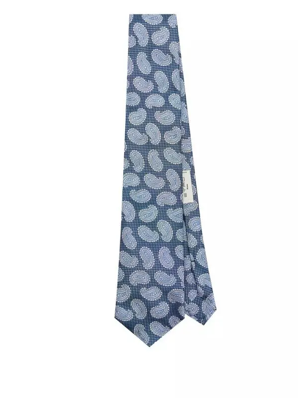 Etro Silk Neck Tie - Blue