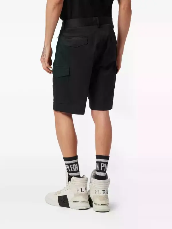 Philipp Plein Cargo Shorts - Black