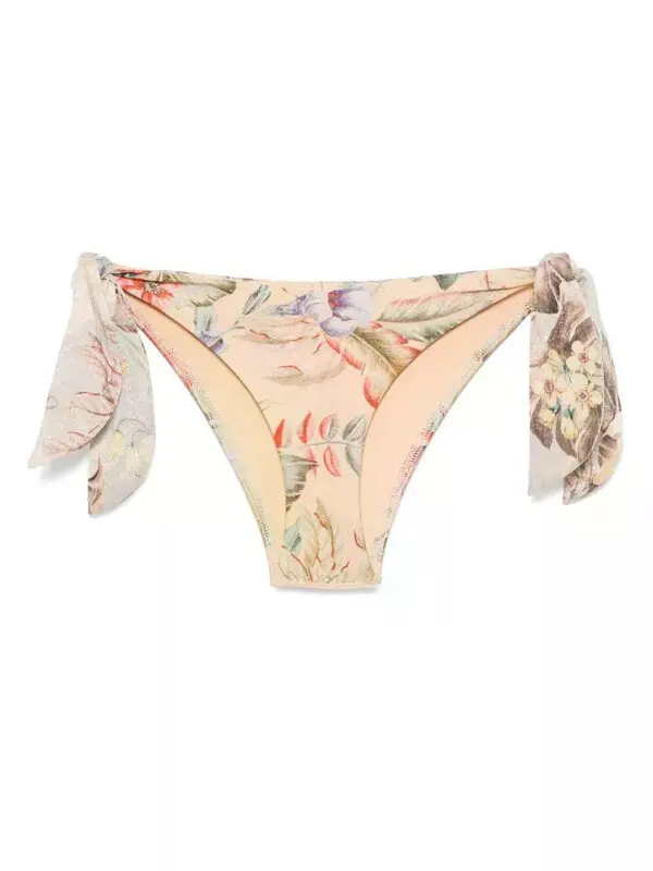 Zimmermann Coco Scarf Tie Bikini Bottoms - Neutrals