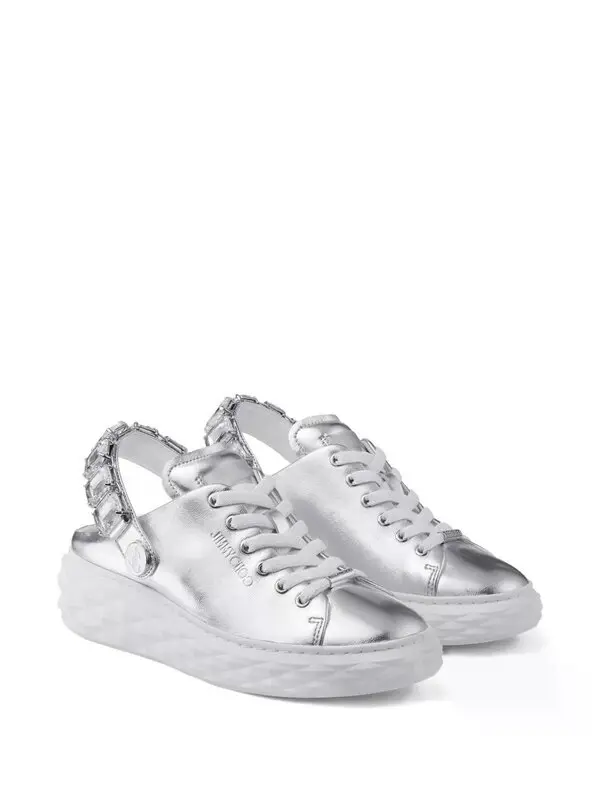JIMMY CHOO Diamond Maxi Sneakers - Silver