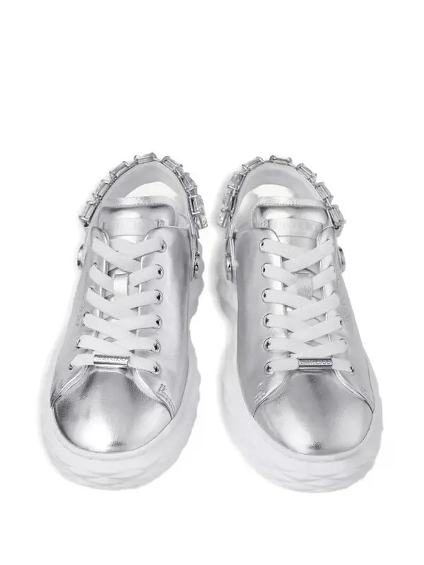 JIMMY CHOO Diamond Maxi Sneakers - Silver