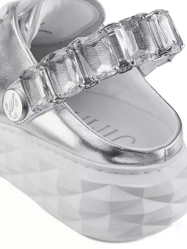 JIMMY CHOO Diamond Maxi Sneakers - Silver