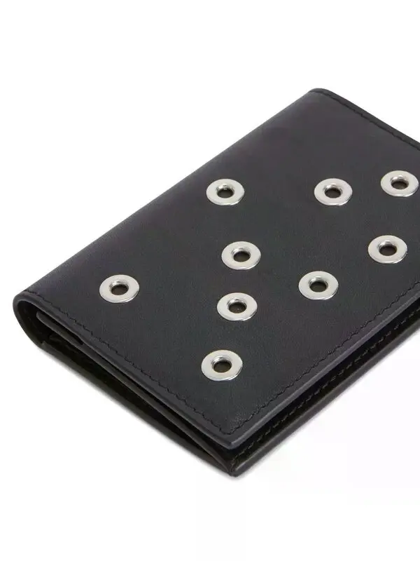 JIL SANDER Eyelet-embellished Wallet