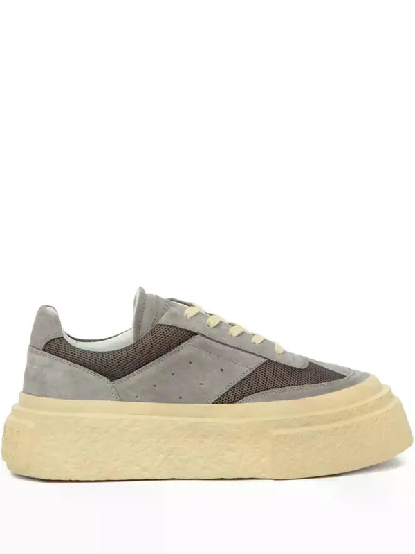 MAISON MARGIELA Gambetta Leather Sneakers - Grey