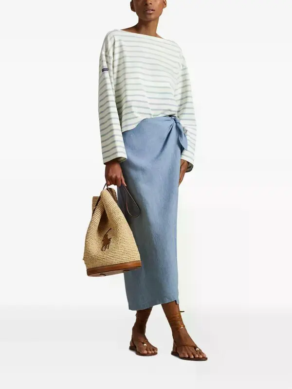 Polo Ralph Lauren Wrapped Midi Skirt