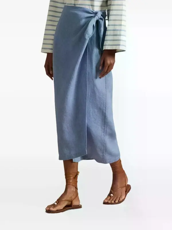 Polo Ralph Lauren Wrapped Midi Skirt