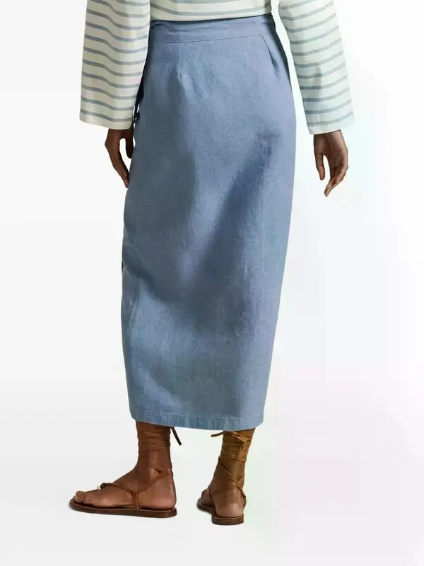 Polo Ralph Lauren Wrapped Midi Skirt