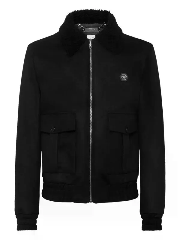Philipp Plein Logo-patch Jacket - Black