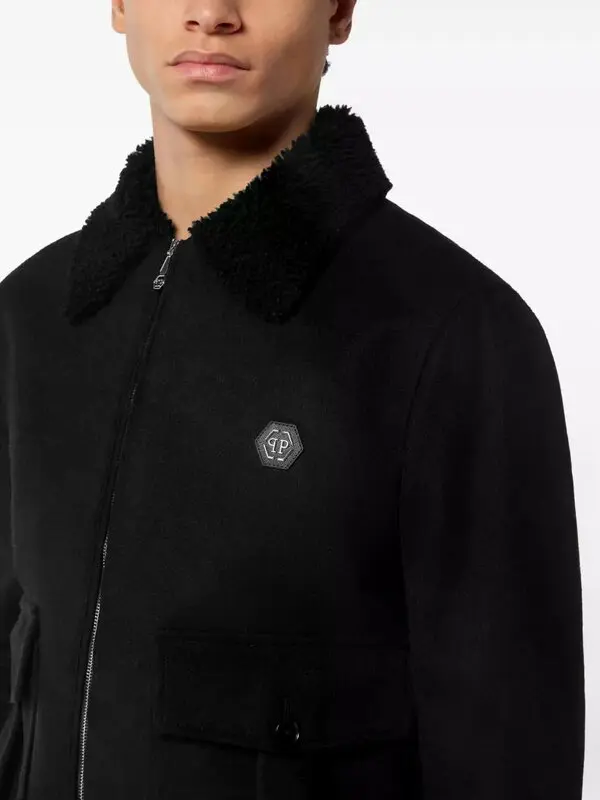 Philipp Plein Logo-patch Jacket - Black