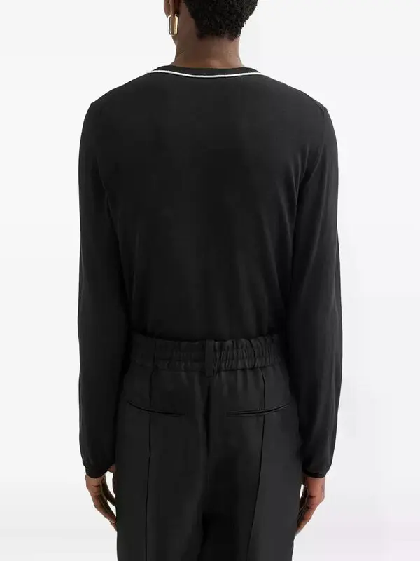 JIL SANDER Cotton Crew-neck Sweater - Black