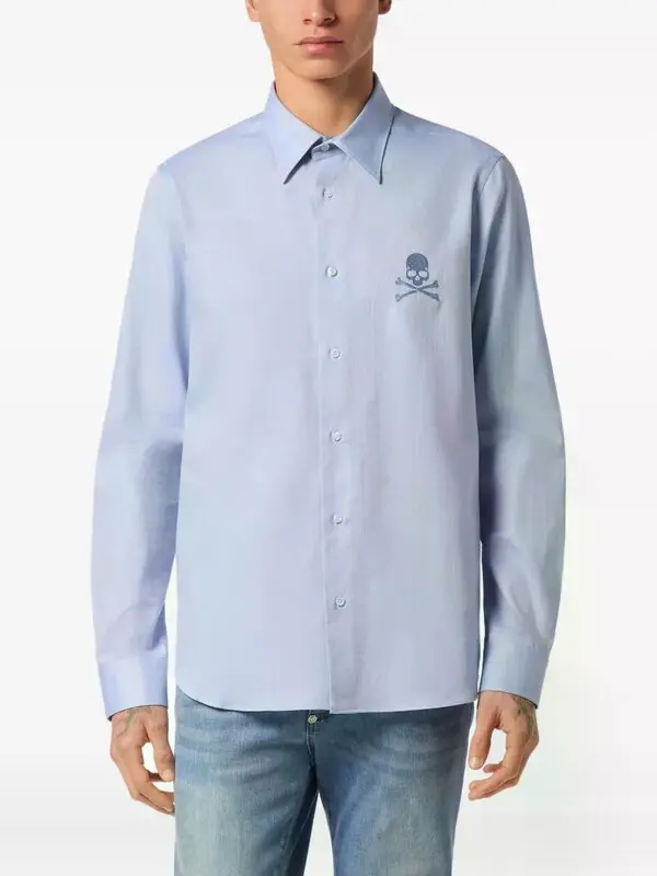 Philipp Plein Cotton Shirt - Blue