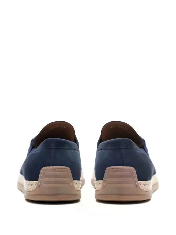 POCHE PARIS Suede Loafers - Blue