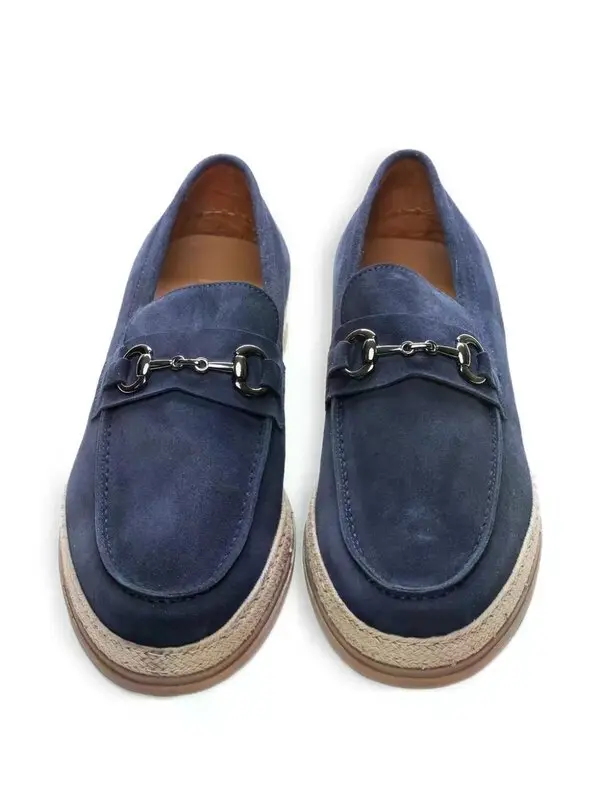 POCHE PARIS Suede Loafers - Blue