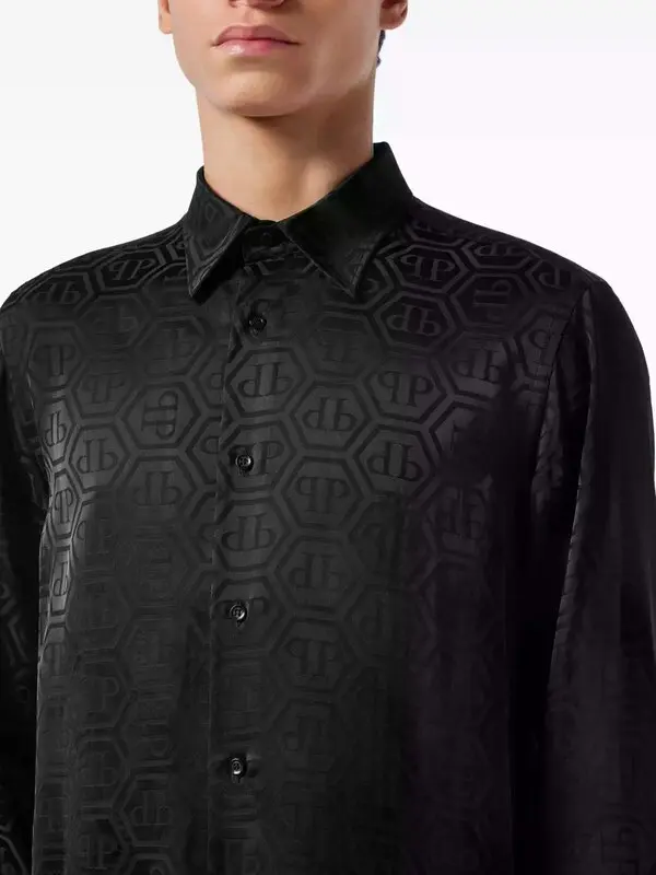 Philipp Plein Sugar Daddy Cut Silk Shirt