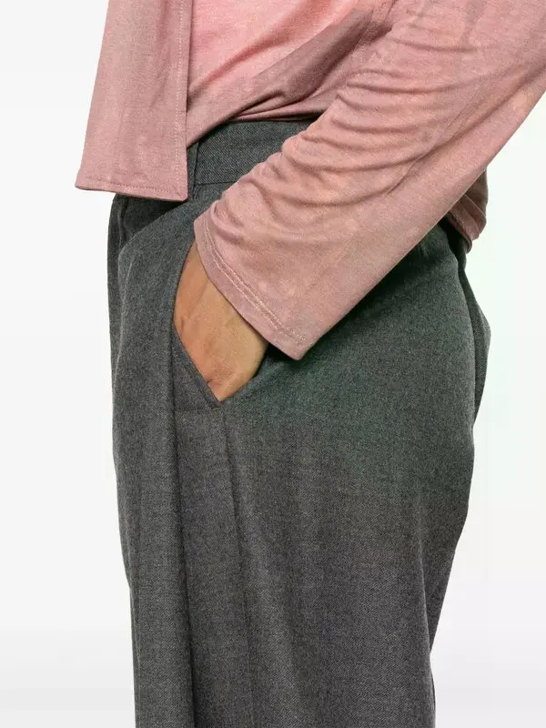 MAISON MARGIELA Virgin Wool Trousers - Grey