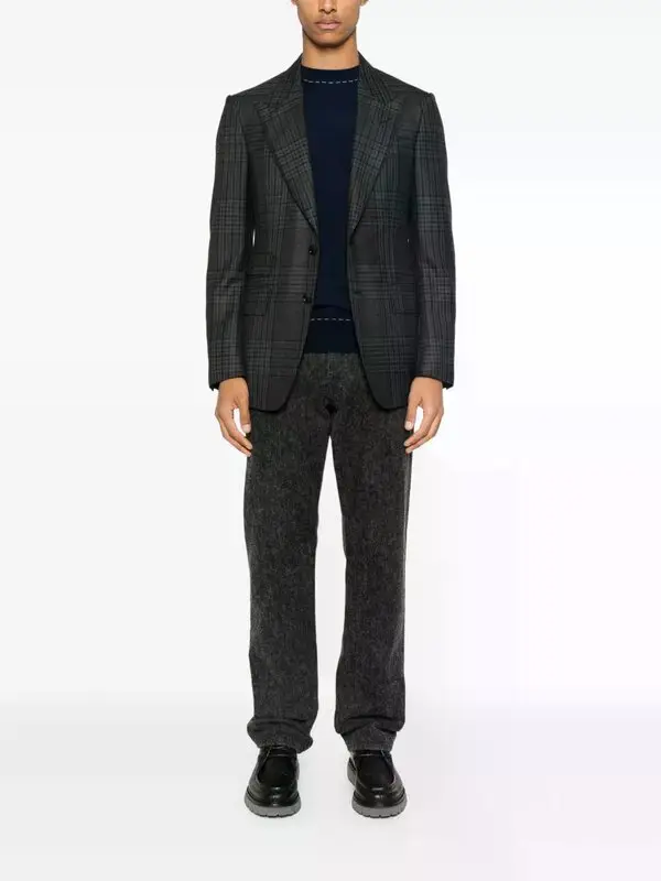 Eleventy Decorative-stitching Sweater - Blue